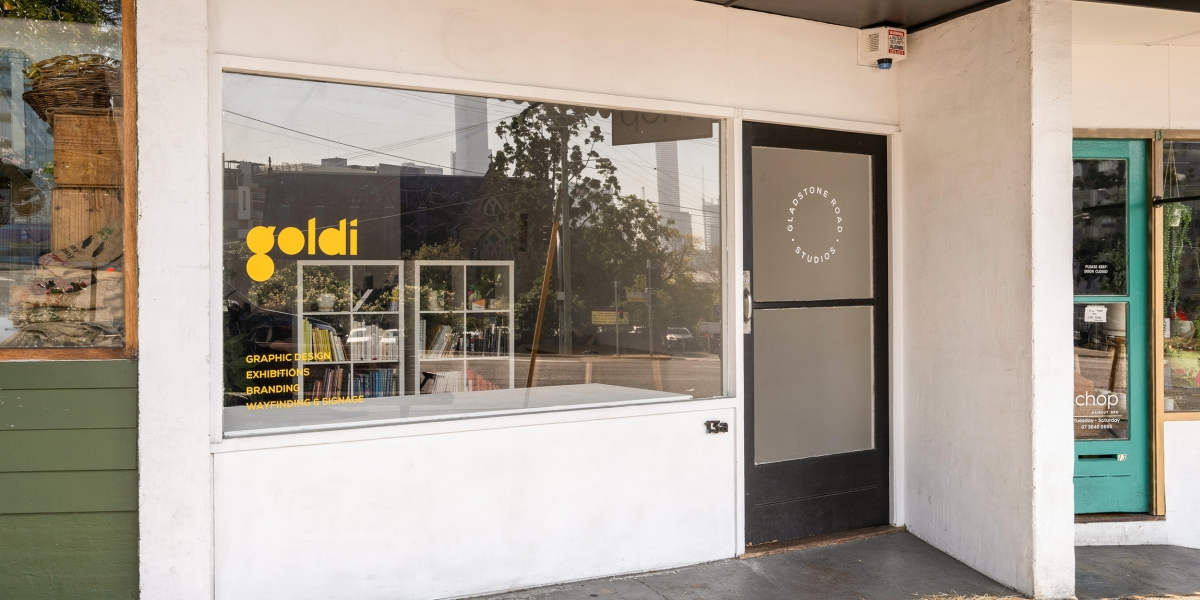 Gladstone Road Studios Window Display - Highgate Hill | Creative Spaces